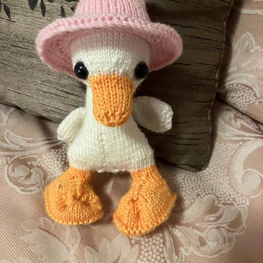 Dingleberry Duckling Knitting Pattern PDF Flat Knit Tutorial in English ...
