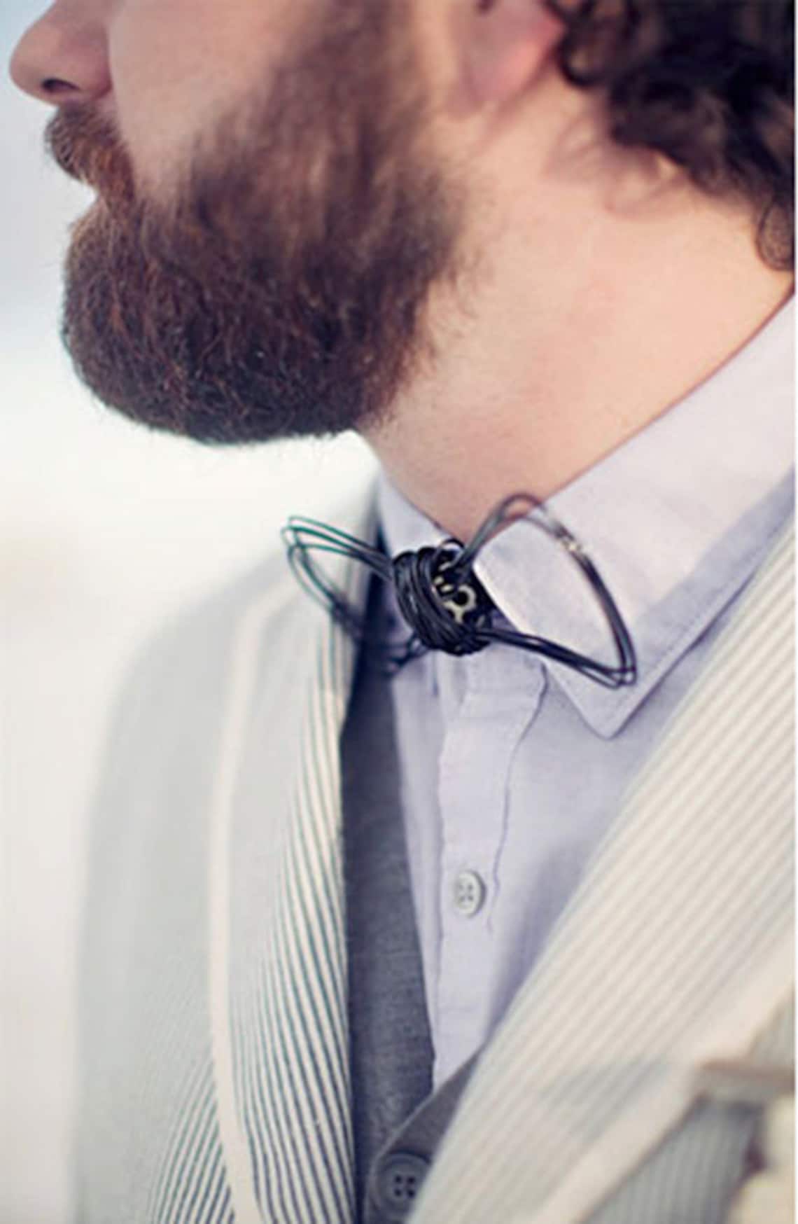 Metal Wire Neck Bow Tie - Etsy