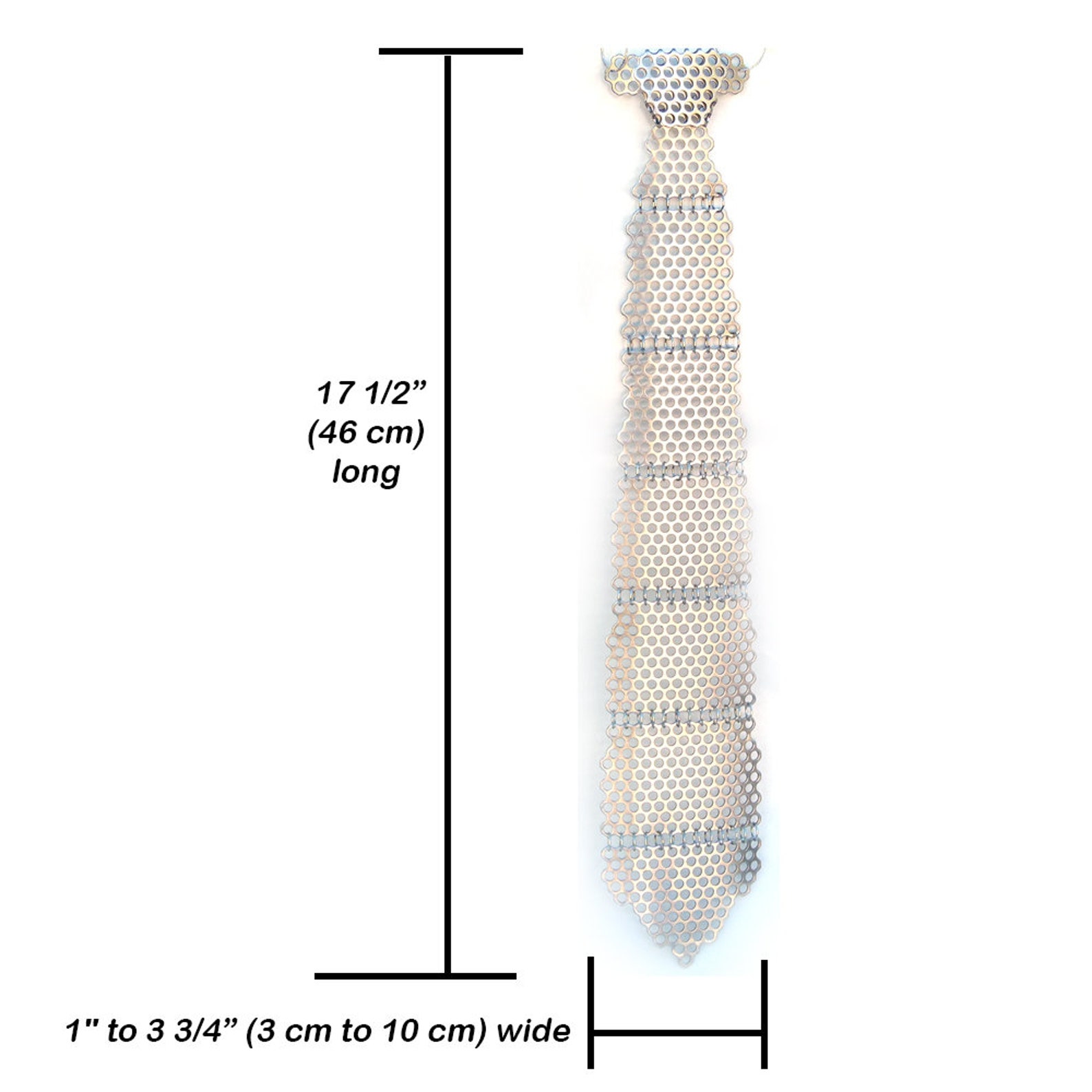 Metal Necktie, Aluminum, Perforated 3/16" (5 Mm) Holes - Etsy