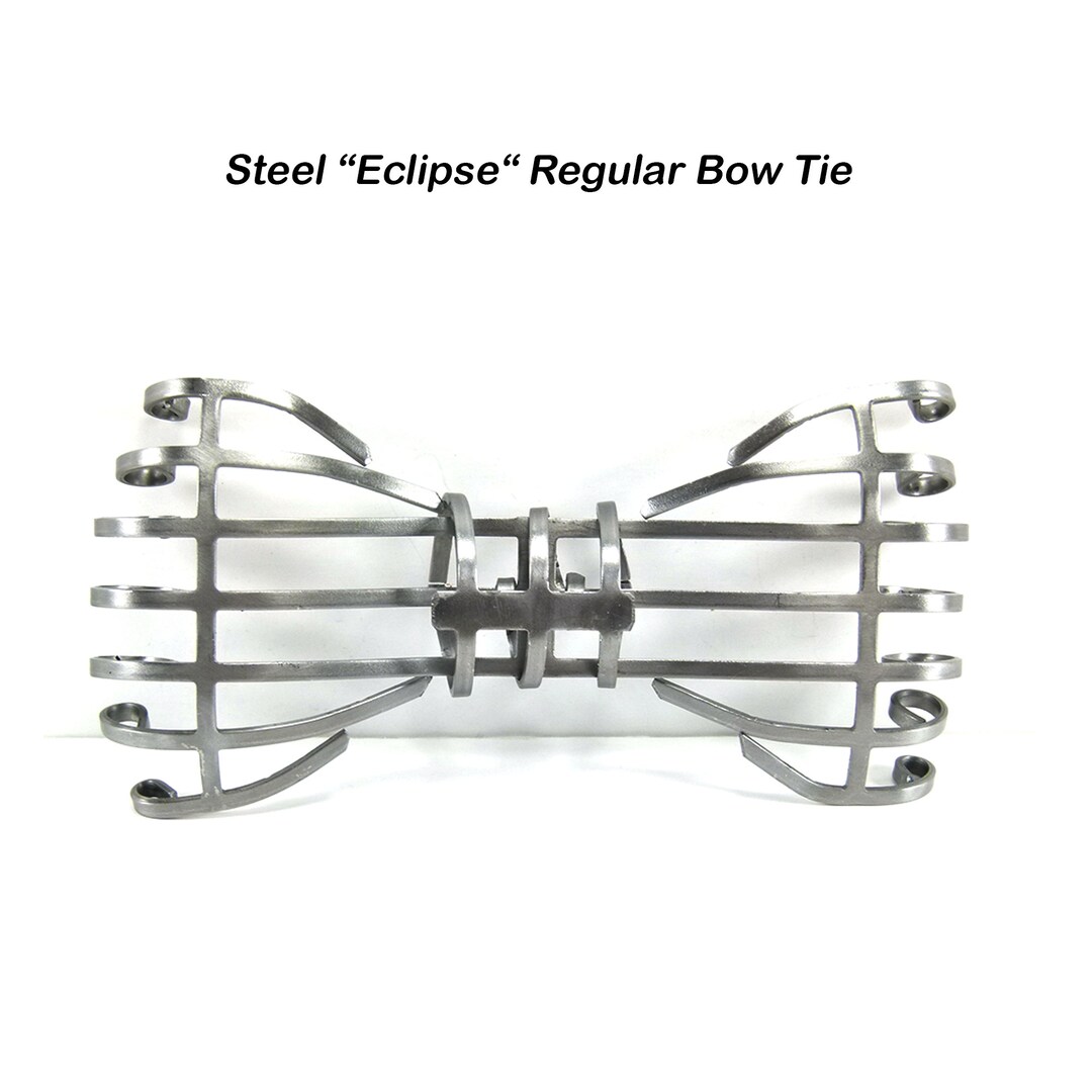 Metal, Regular Bow Tie, Steel Horizontal - Etsy