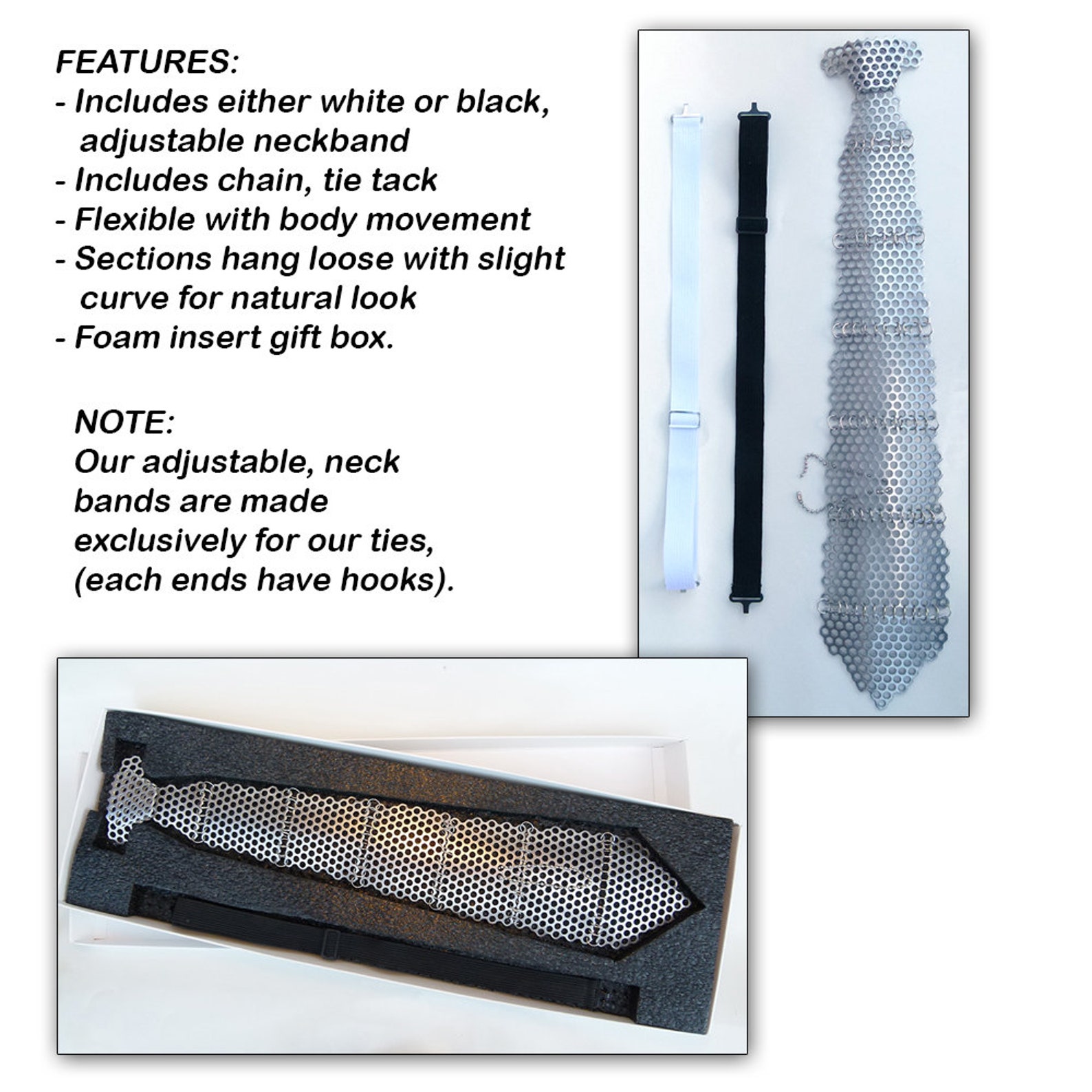 Metal Necktie Aluminum Perforated 3/16 5 Mm Holes | Etsy