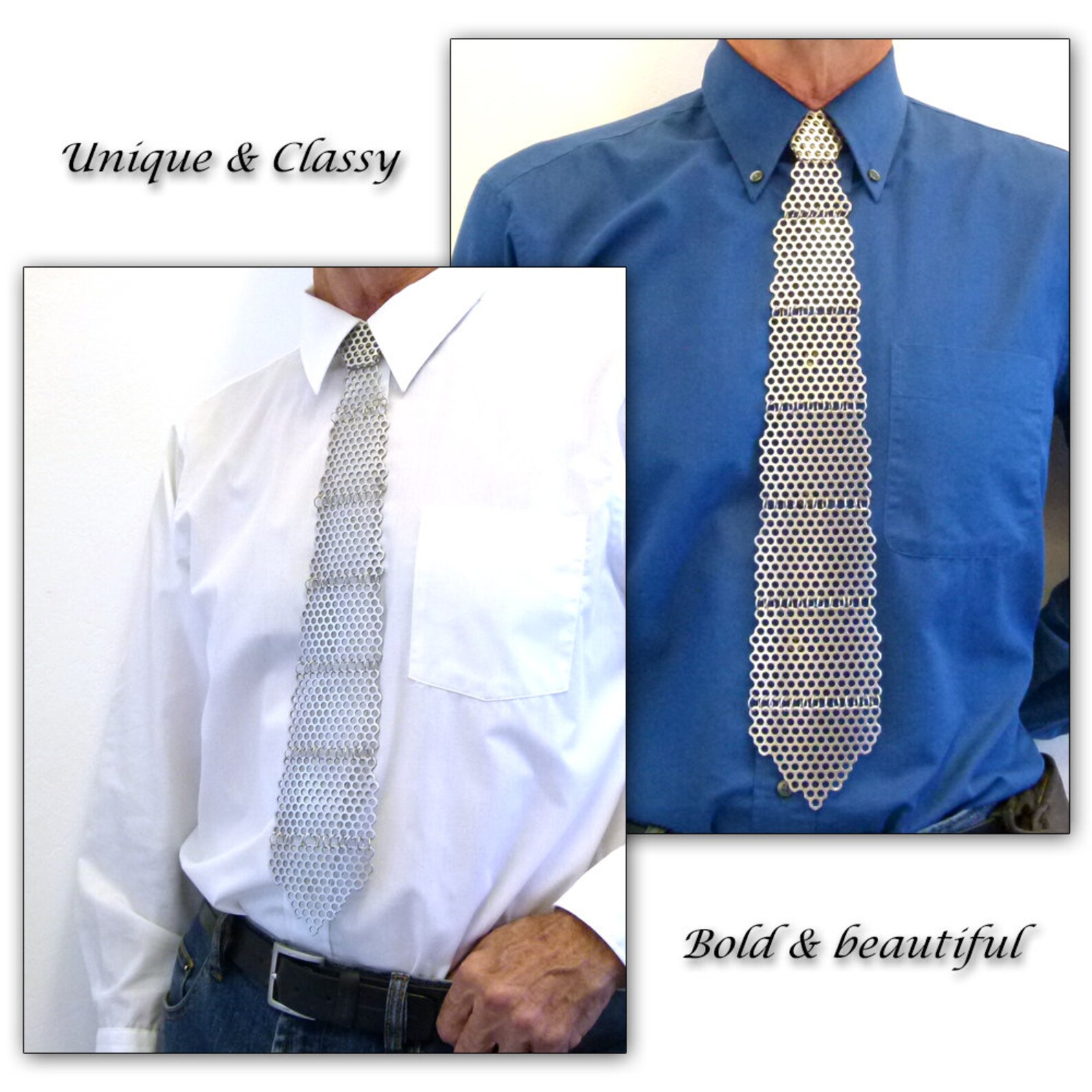Metal Necktie, Aluminum, Perforated 3/16" (5 Mm) Holes - Etsy