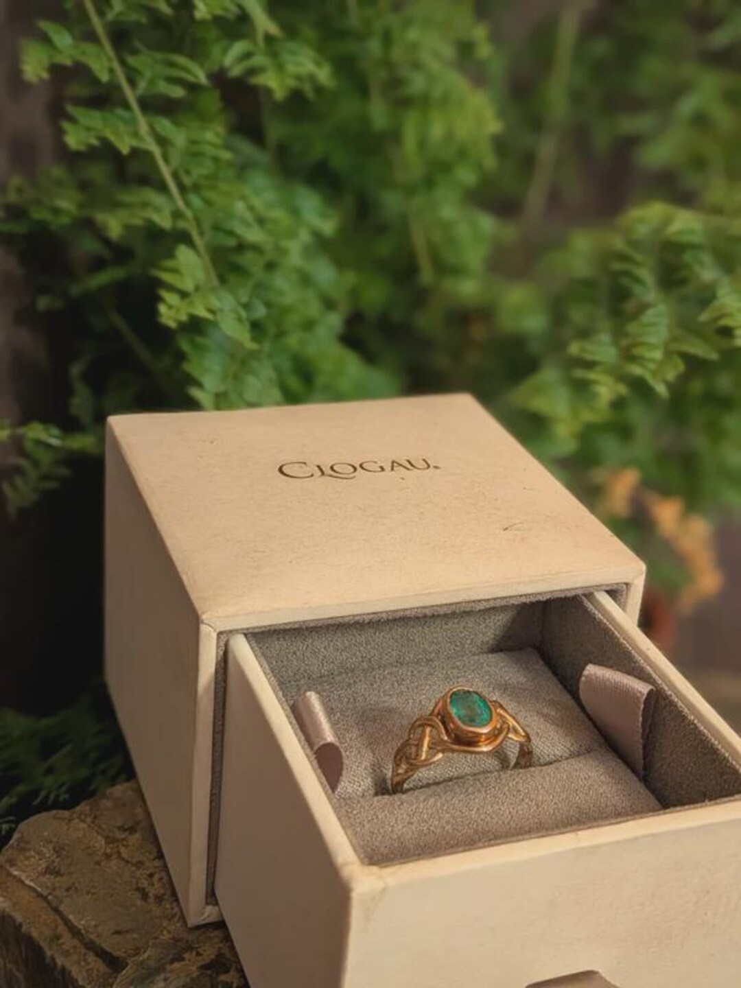 Clogau 9ct Emerald Celtic Ring - Etsy UK