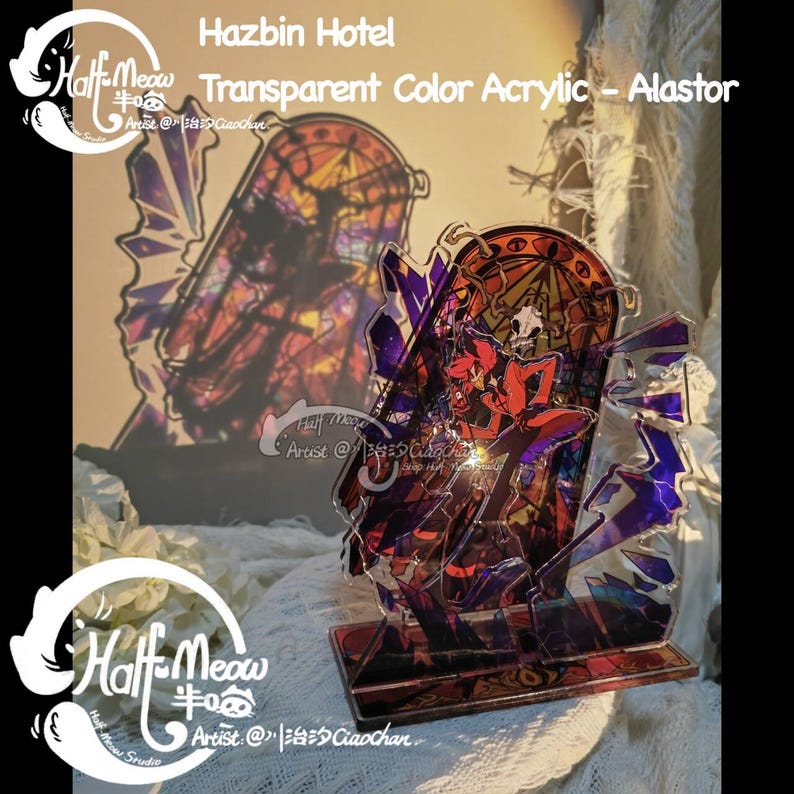 Hazbin Hotel Alastor in Stock Transparent Color Acrylic Stand - Etsy