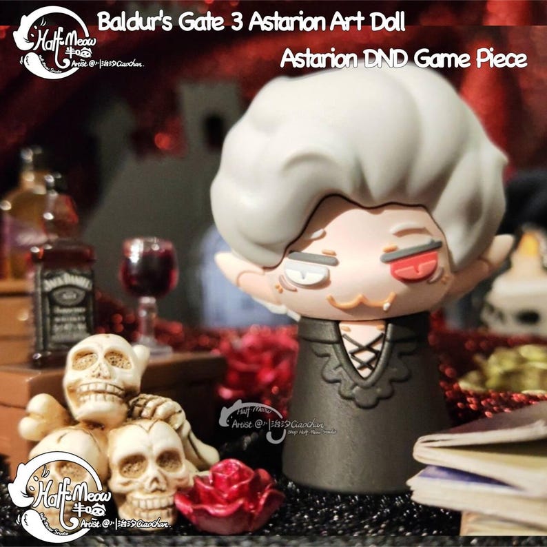 BG3 Astarion Resin Figure Baldur's Gate 3 Chibi Art Doll (6cm) - Etsy