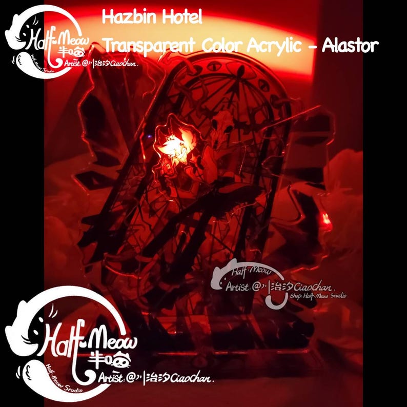 Hazbin Hotel Alastor in Stock Transparent Color Acrylic Stand - Etsy