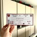 Digital Personalised Football Ticket *ANY TEAM* / Personalised Football ...
