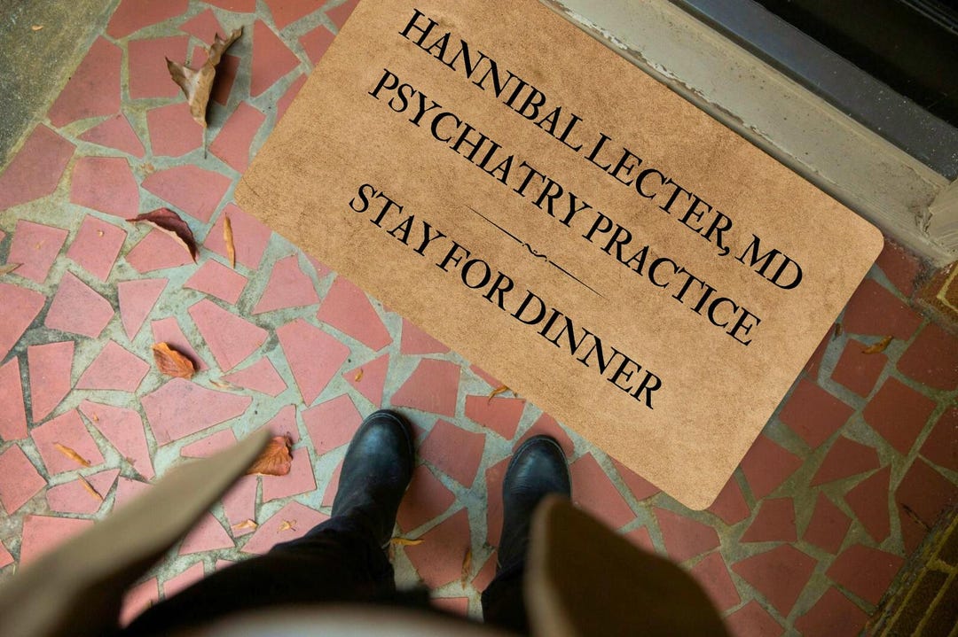 Hannibal Lecter, Silence of the Lambs, Hannibal Doormat, Hannibal Show ...