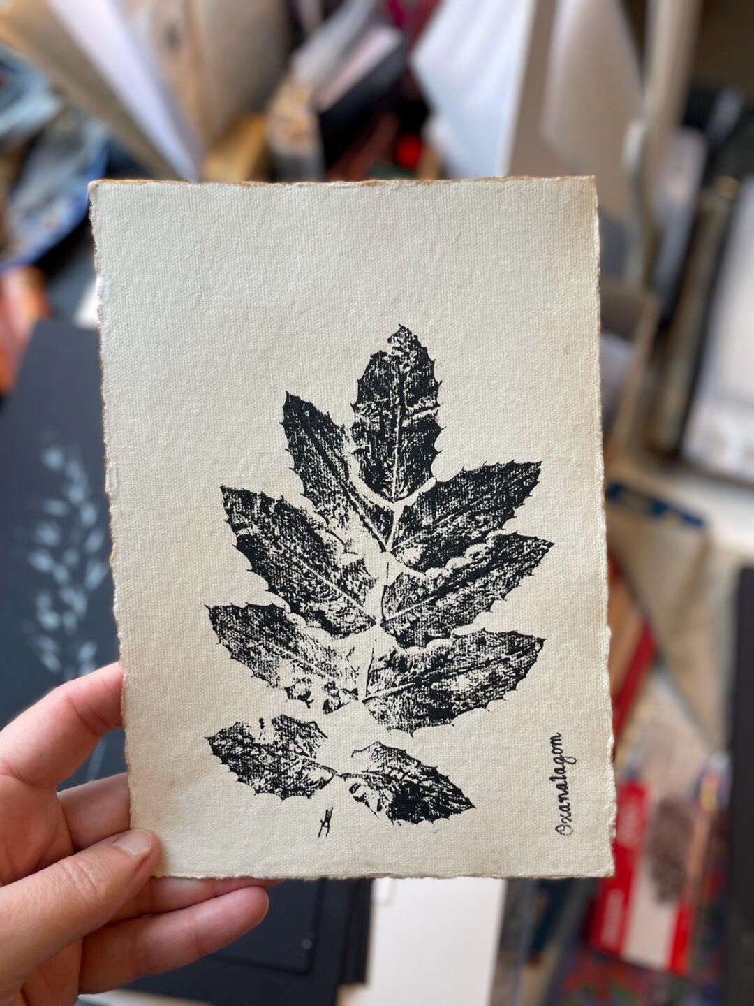 Botanical Monoprint About Nature - Etsy