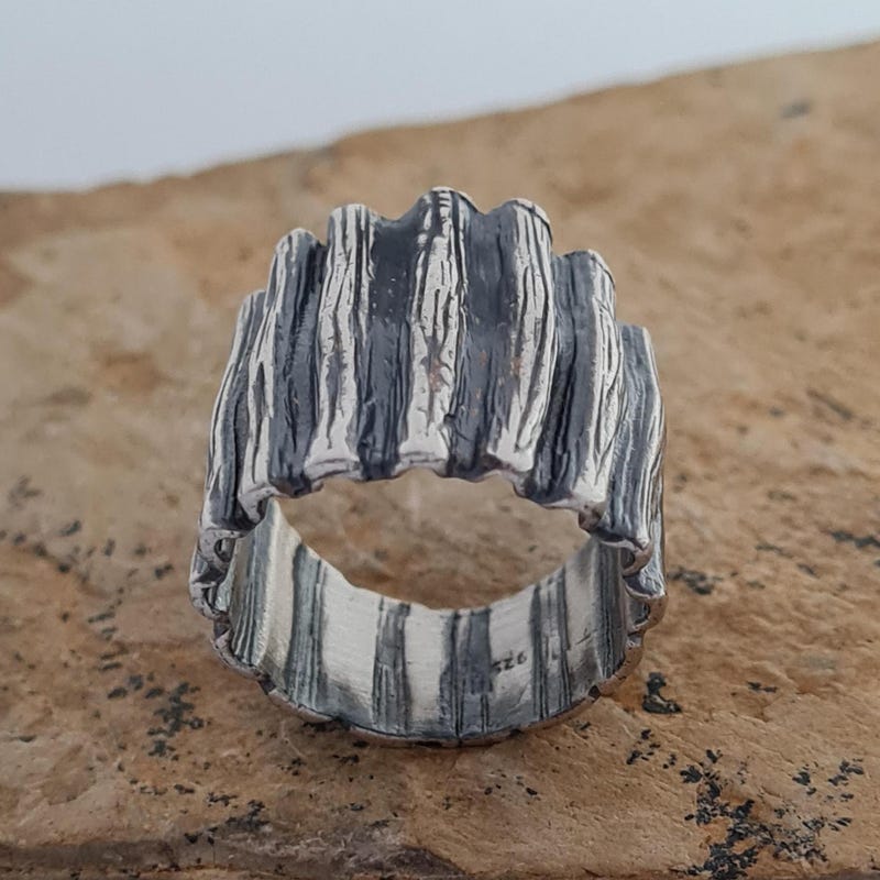 Wood Grain Ring - Etsy