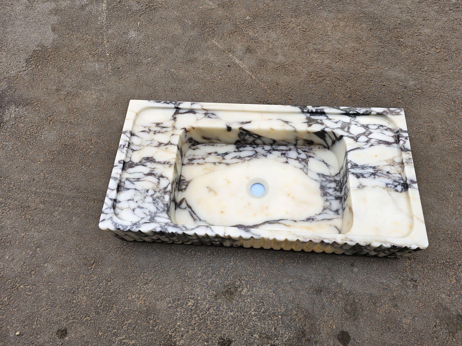Calacatta Viola Marble Sink, Wall Mount Sink, Calacatta Sink, Bathroom ...