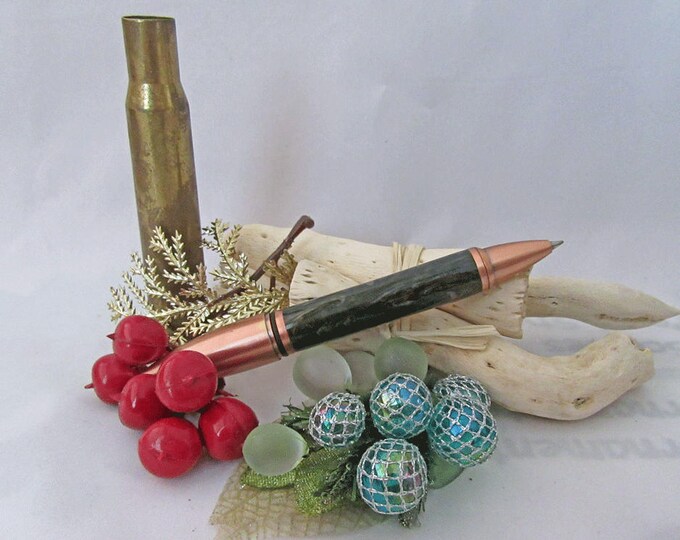 Handcrafted 50 Caliber Bullet Pen, Gift for Him, Stocking Stuffer, Army ...