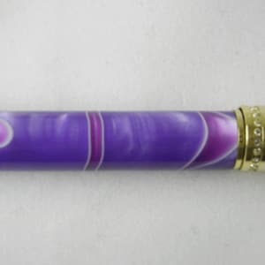 Pen in Princess Purple Passion, 24kt Gold Feminine Swarovski Crystals ...