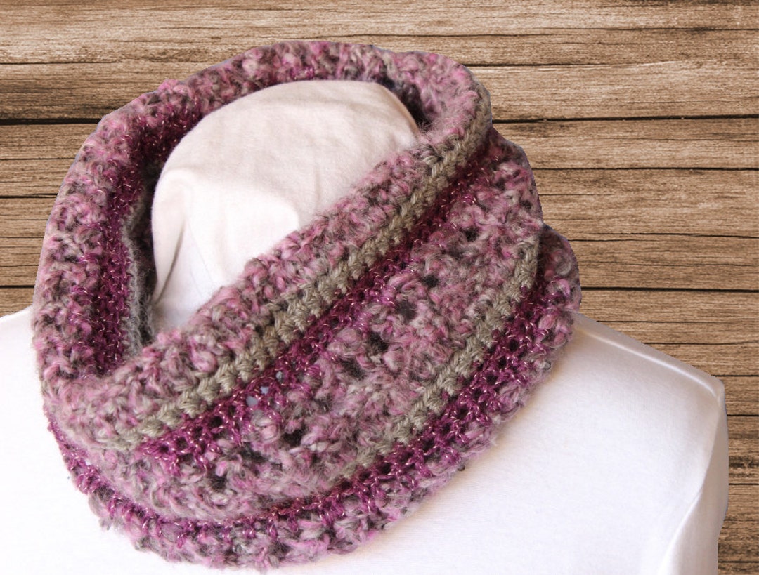 Crochet Pattern for Cowl, Crocheted Scarf Patterns, Colorful Creative ...