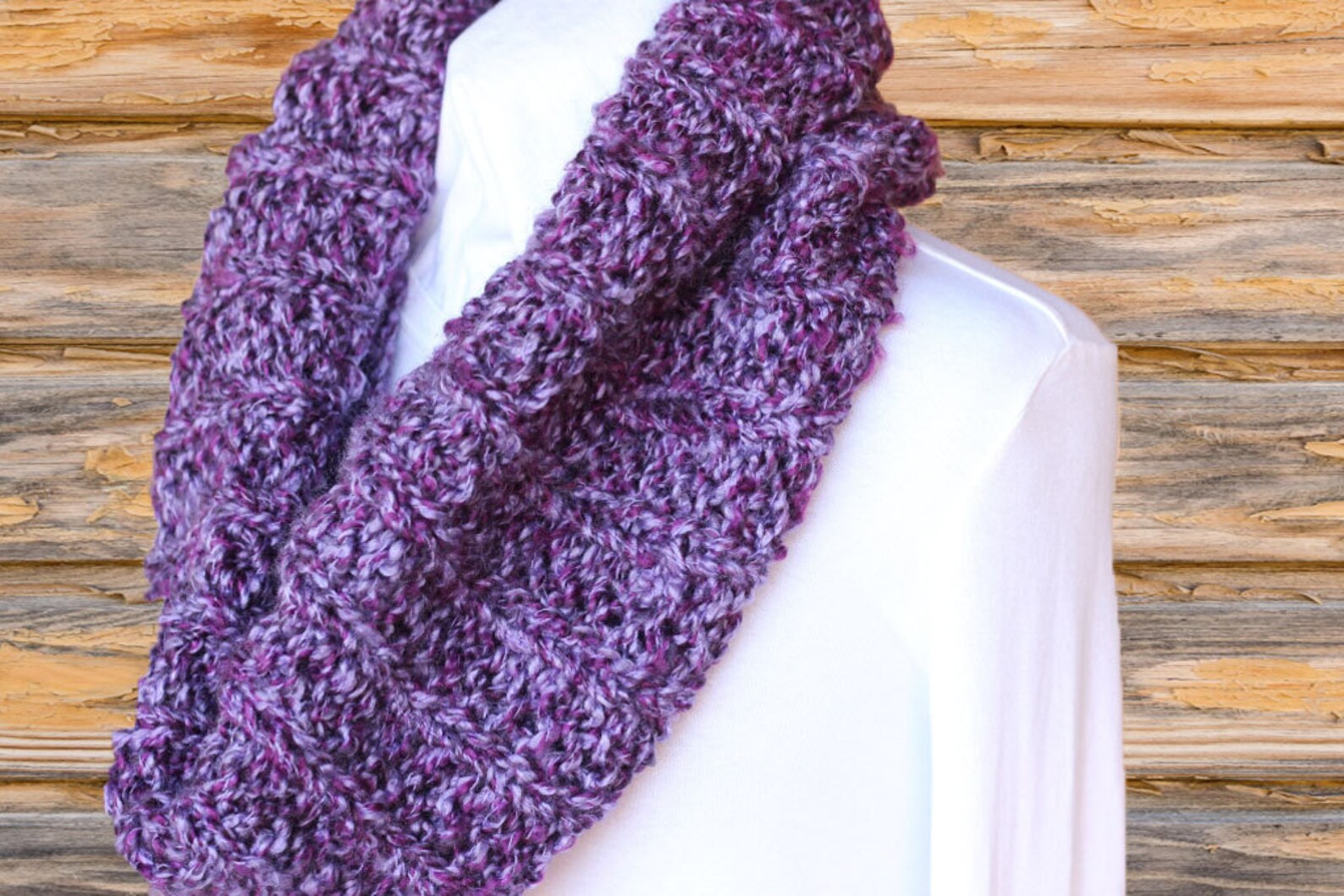 Chunky Knit Cowl Pattern, Knit Pattern for Bulky Weight Yarns, Knitting ...