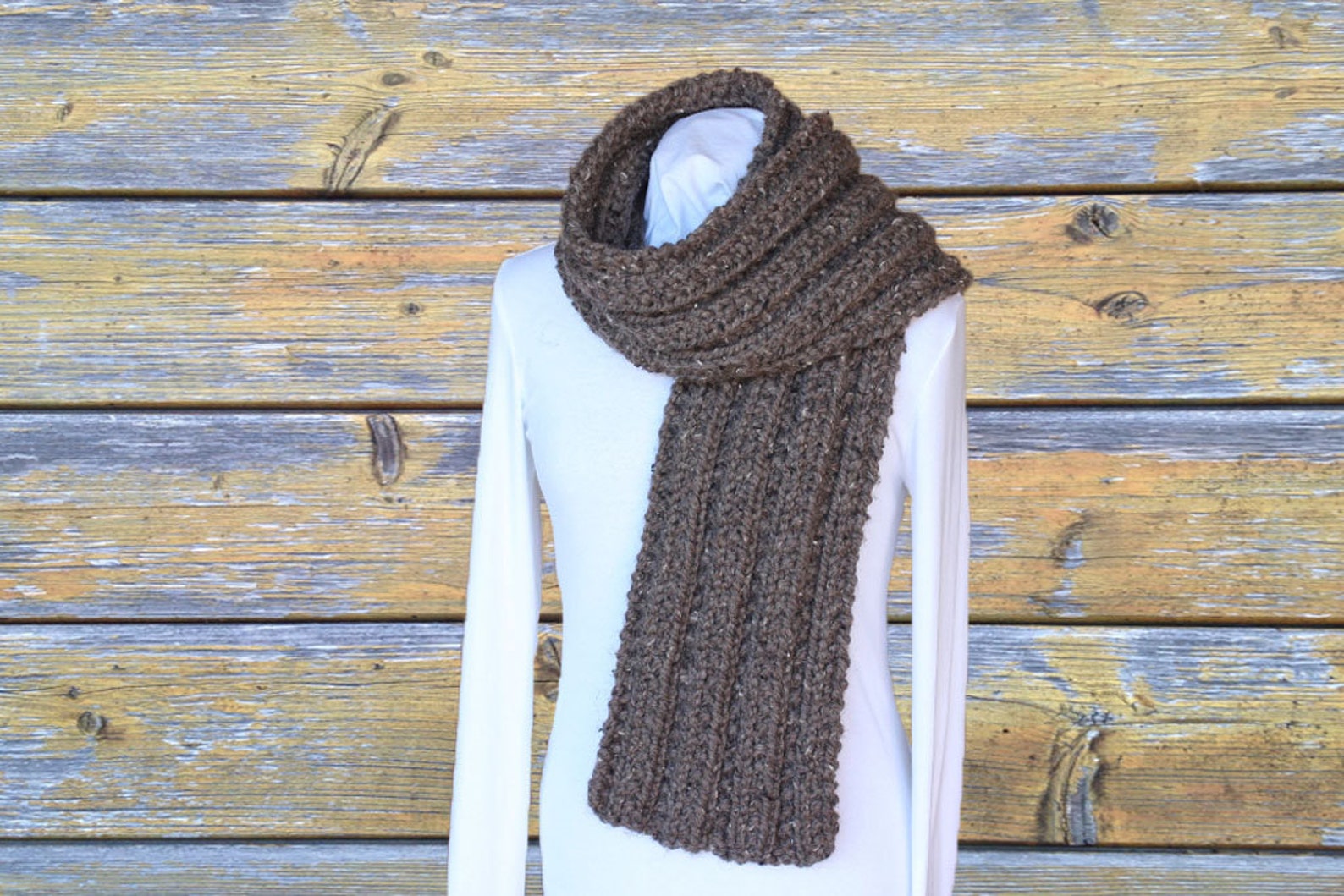 Chunky Knit Scarf Pattern Knitting Pattern for Chunky Scarf - Etsy