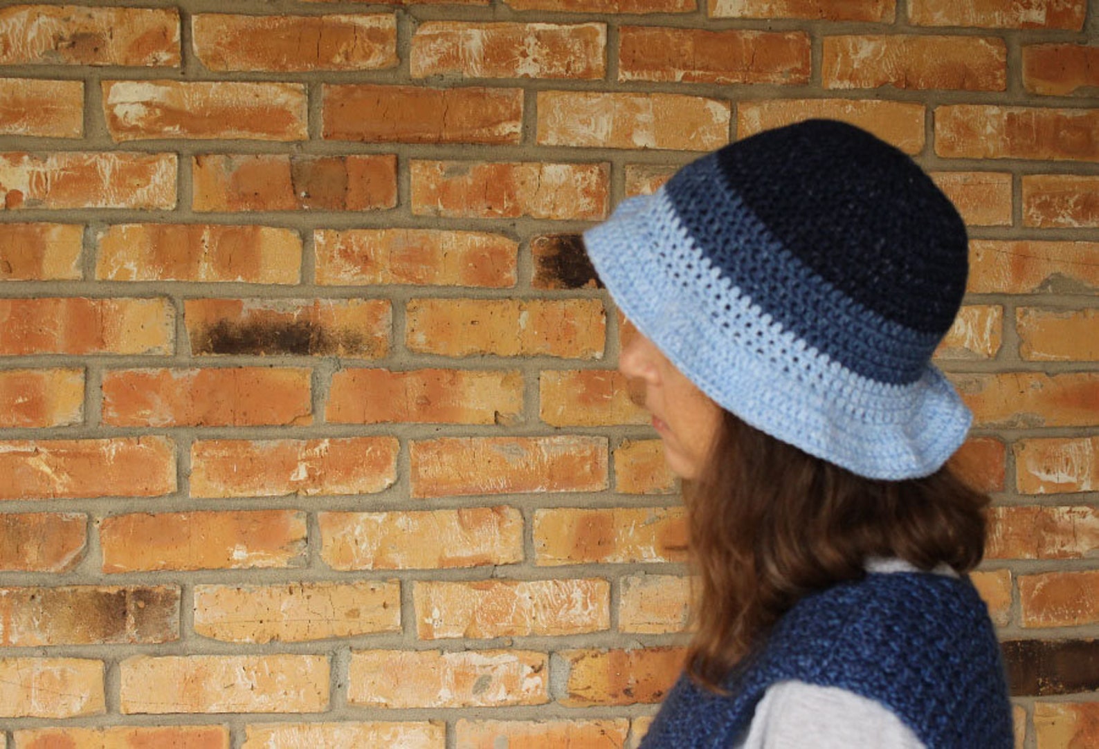 Easy to Crochet Hat Pattern Crocheted Hat Pattern With Brim - Etsy