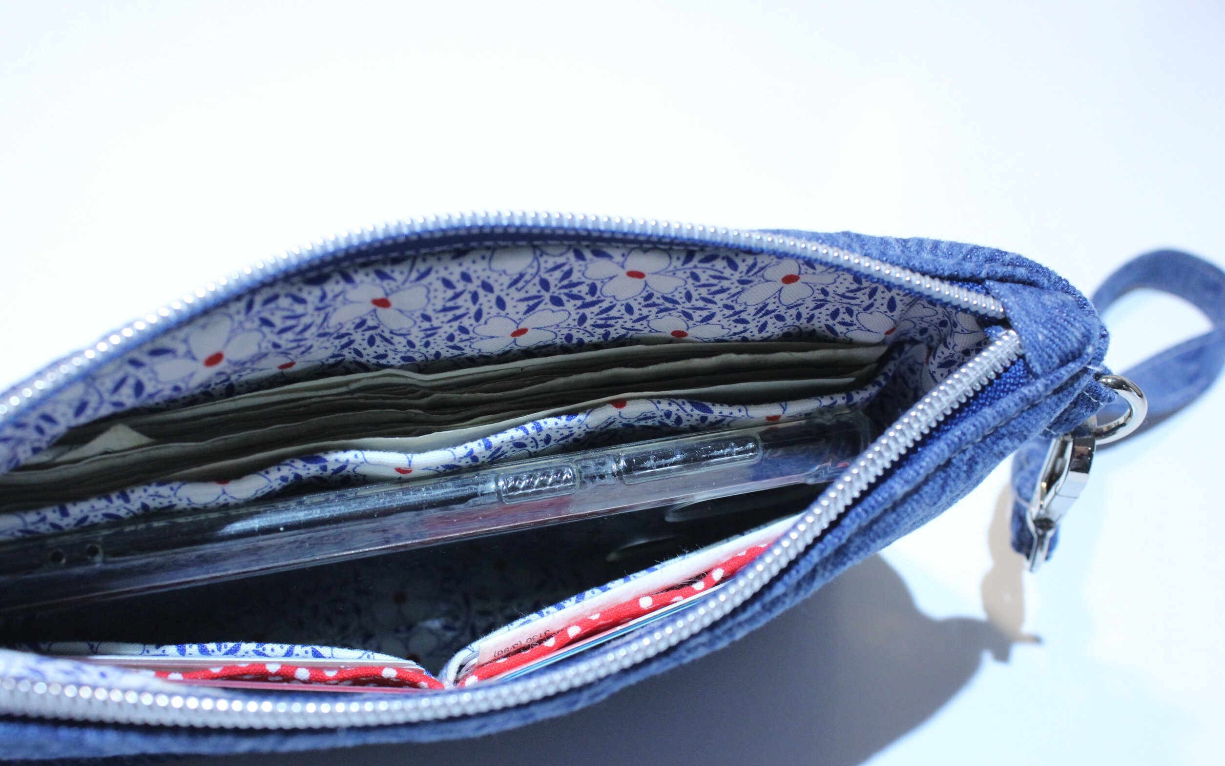 Sewing Tutorial for Wristlet Wallet, Sewing Pattern for Clutch Bag With ...