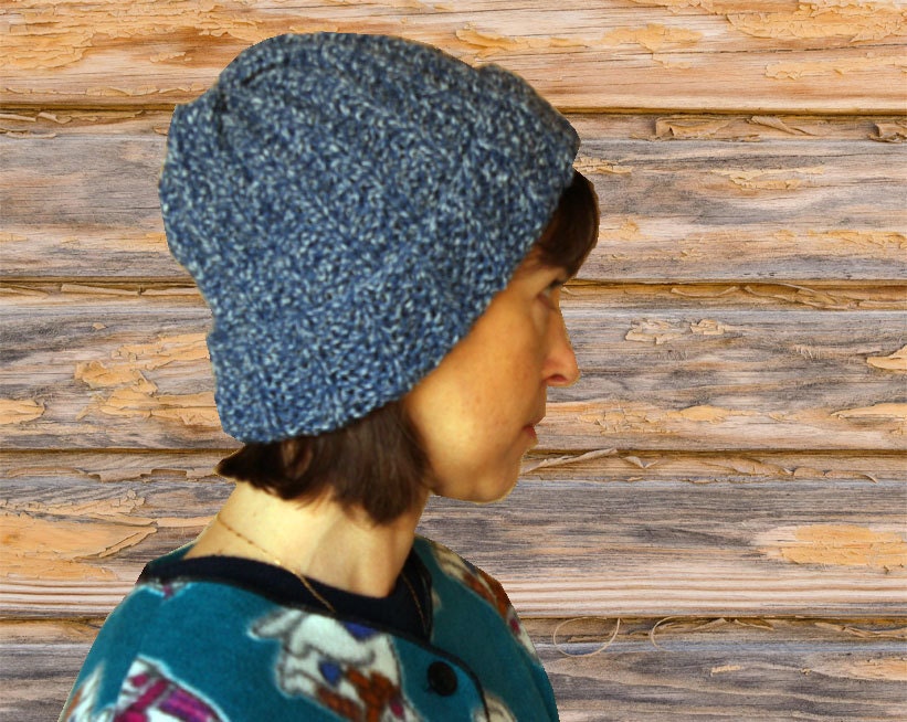 Knit Hat Pattern Hat Patterns Knit in Round Seeded Rib Knit - Etsy