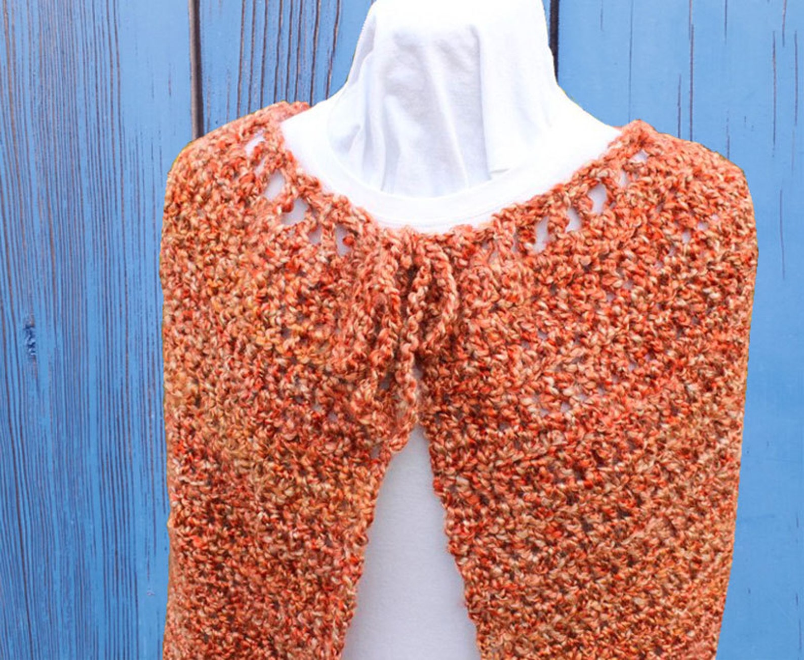 Crocheted Shawl Pattern Crochet Pattern for Sashay Yarn - Etsy