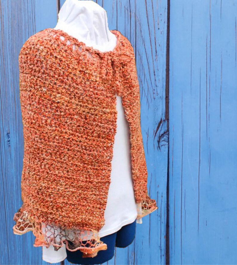 Crocheted Shawl Pattern Crochet Pattern for Sashay Yarn - Etsy