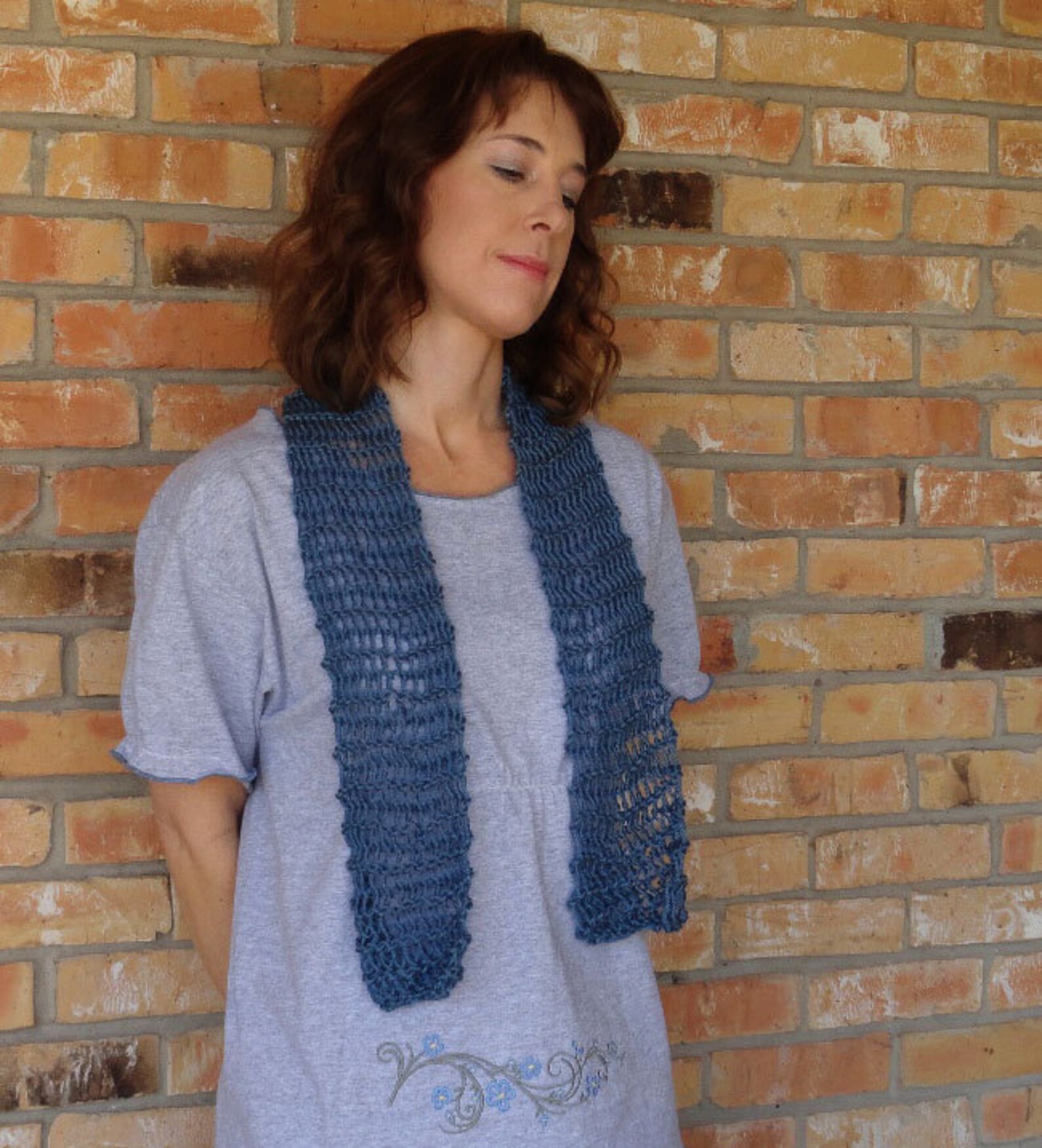 Easy to Knit Scarf Pattern, Simple Lace Scarf Patterns - Etsy