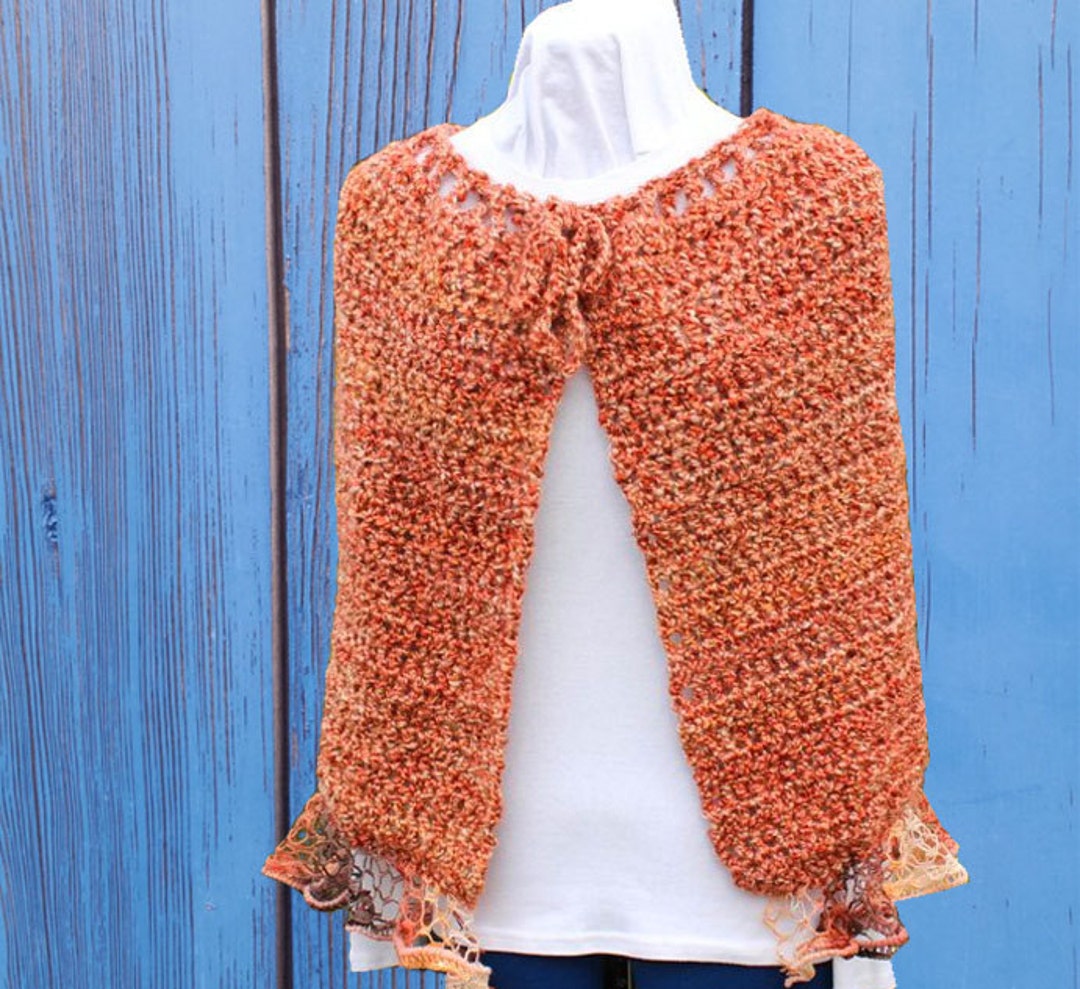 Crocheted Shawl Pattern, Crochet Pattern for Sashay Yarn, Patterns for ...