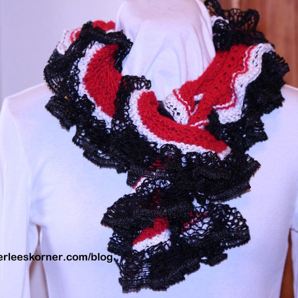 Ruffle Scarf Pattern - Etsy