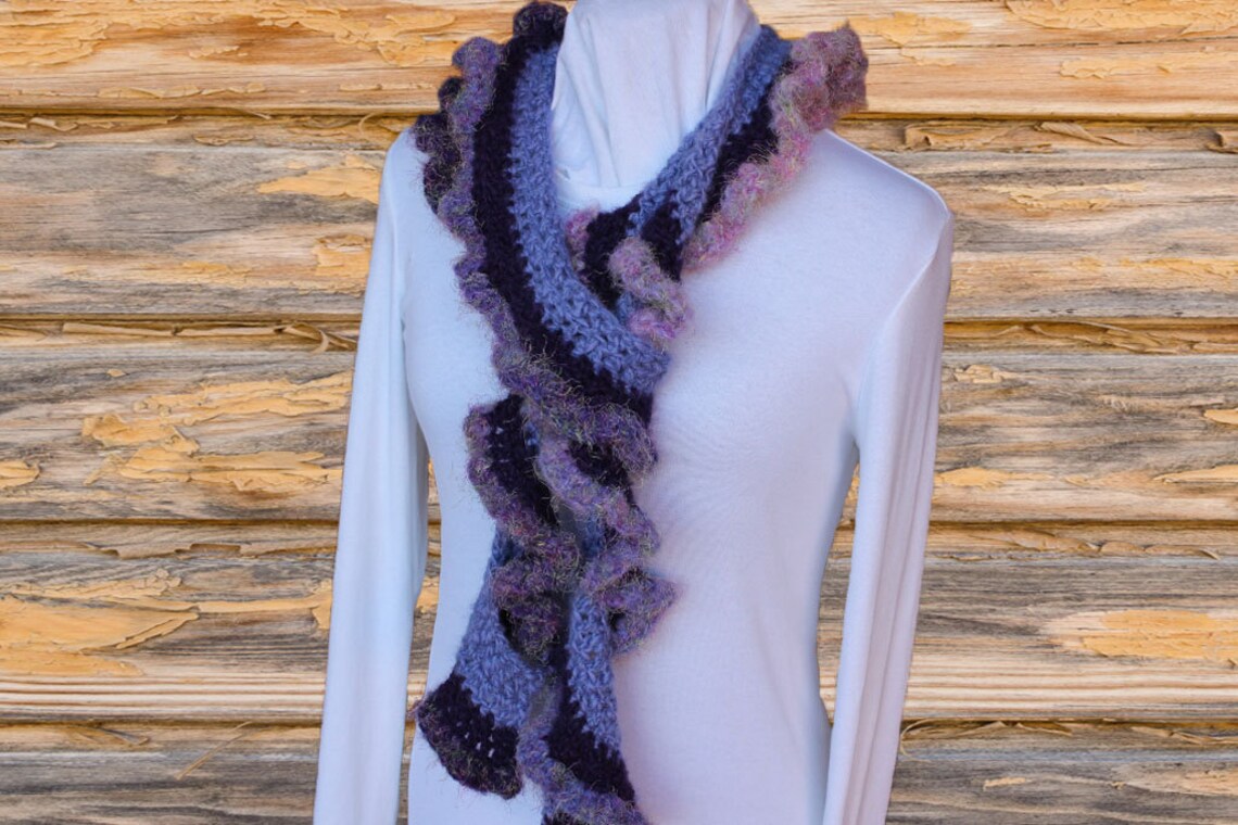 Crochet Pattern for Scarf Ruffle Scarf Crochet Pattern - Etsy