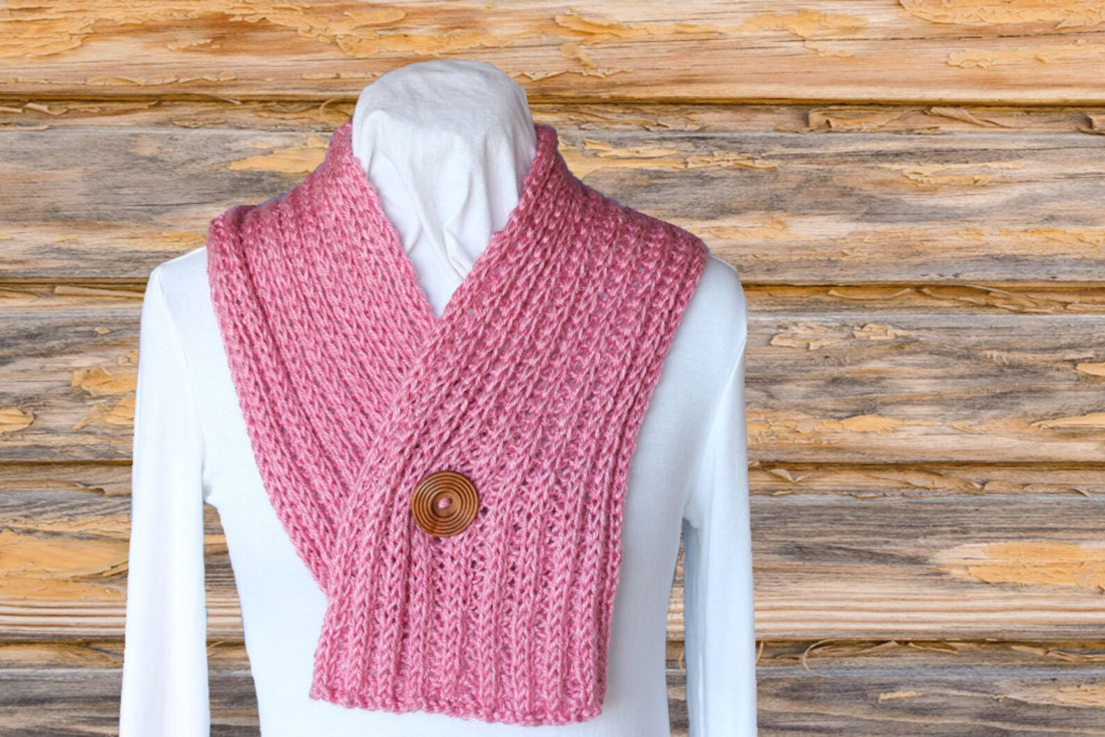 Knitting Pattern for Scarf With Button Knit Scarf Patterns - Etsy