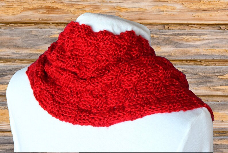 Knit Scarf Pattern With Buttons Knitting Pattern for Scarf - Etsy