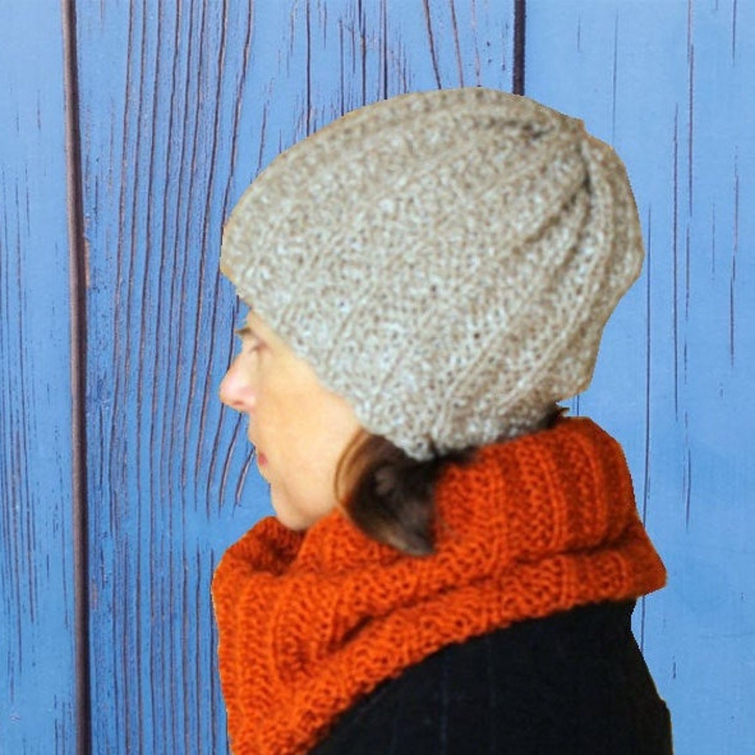 Knit Hat Pattern, Hat Patterns Knit in Round, Seeded Rib Knit Hat ...