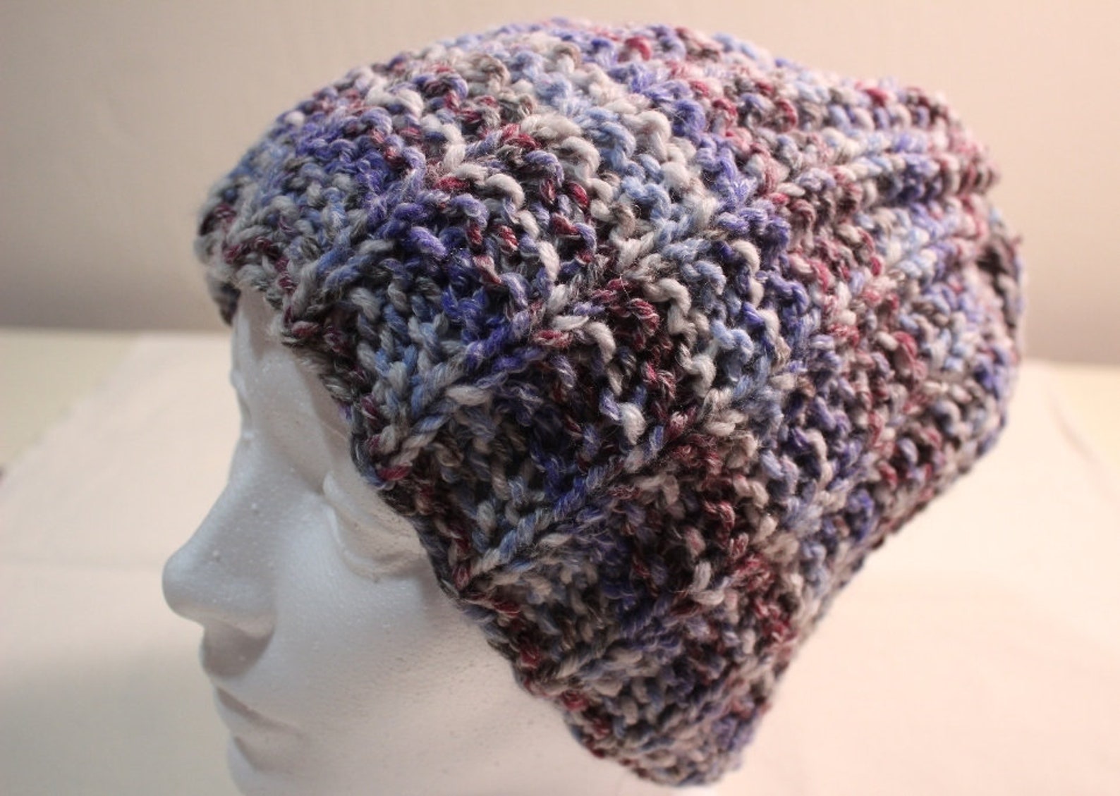 Knit Hat Pattern Hat Patterns Knit in Round Seeded Rib Knit - Etsy