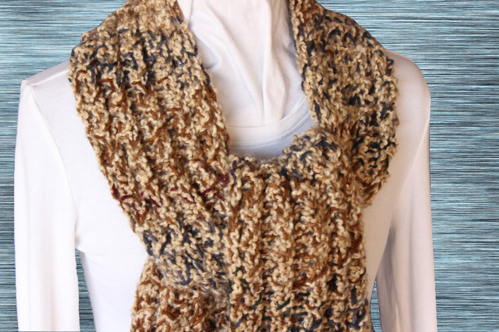 Chunky Knit Scarf Pattern, Knitted Scarf Patterns, Free Knitting ...
