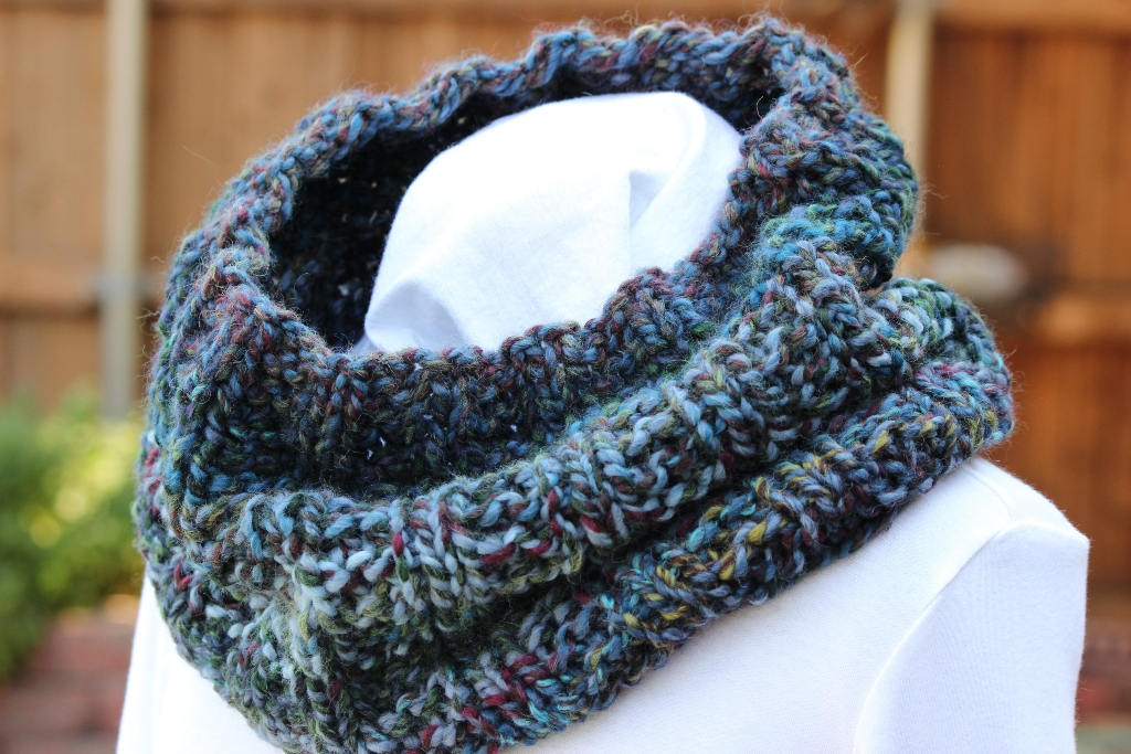 Chunky Knit Cowl Pattern Knitting Pattern for Bulky Yarn | Etsy