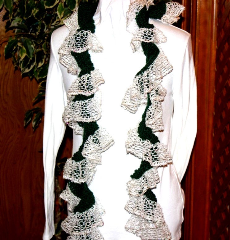 Knitting Patterns for Sashay Yarn, Knit Pattern for Ruffle Scarf, Easy ...