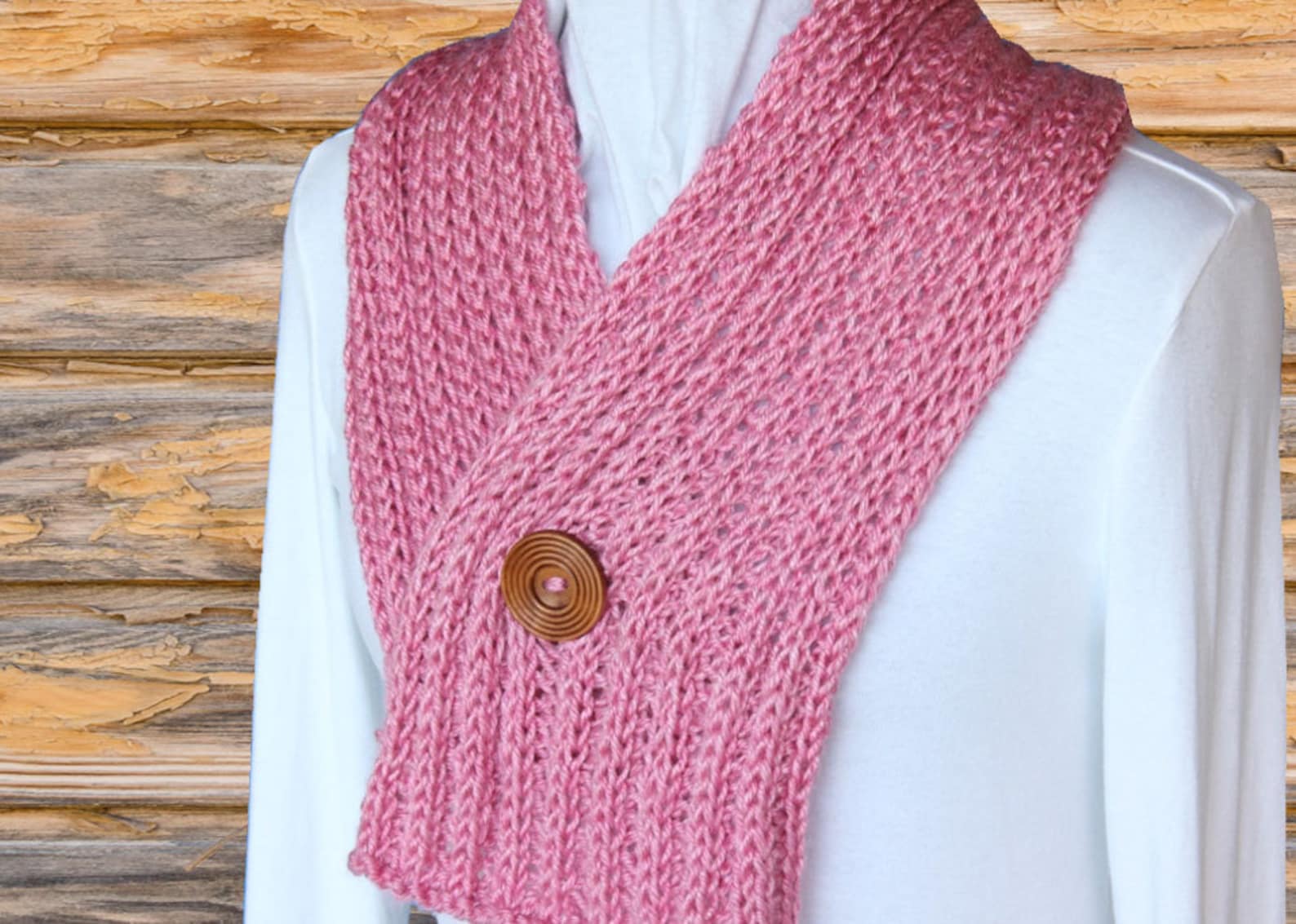 Knitting Pattern for Scarf With Button Knit Scarf Patterns - Etsy