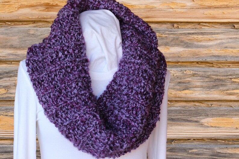 Chunky Knit Cowl Pattern, Knit Pattern for Bulky Weight Yarns, Knitting ...