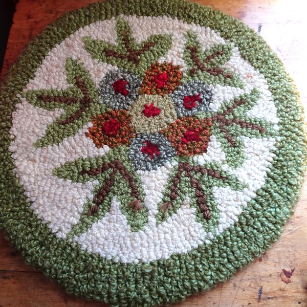 Hooked Chair Pads - Etsy