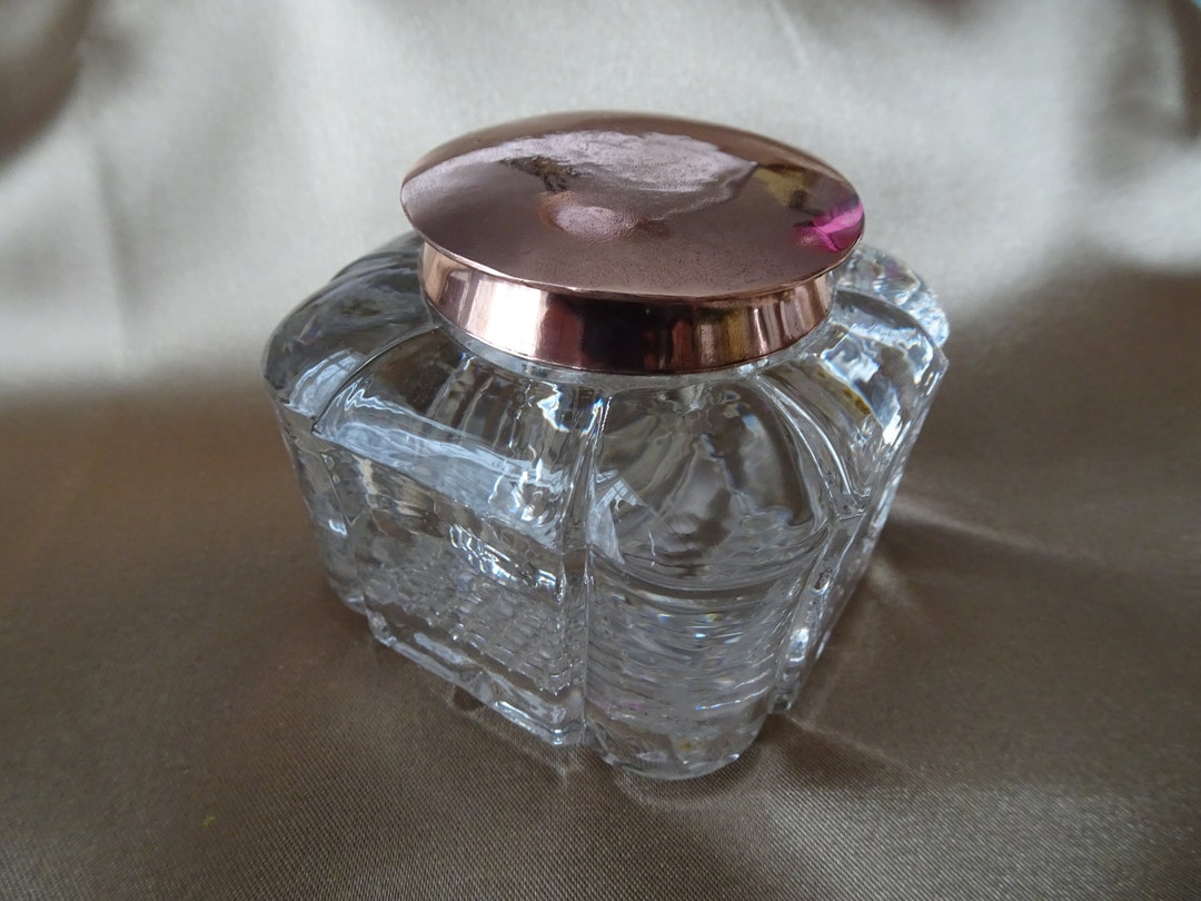 FABULOUS Antique Arts and Crafts Inkwell Hammered Copper Lid - Etsy