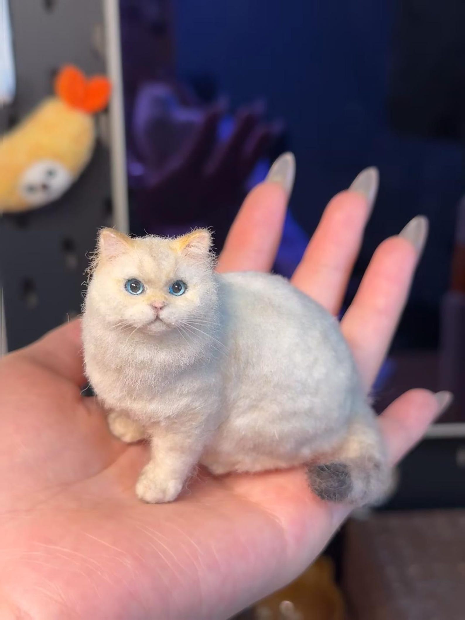 Custom Needle Felted Cat Figurine|custom Wool Felting Cat Portrait ...