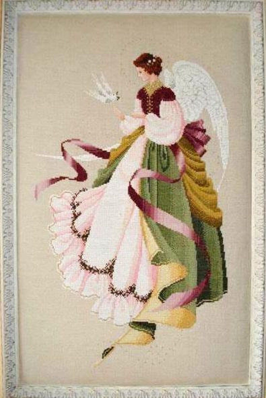 SAGA Cross Stitch Pattern Pdf Xsd ANGEL Love PEACE Hope Cross Stitch ...