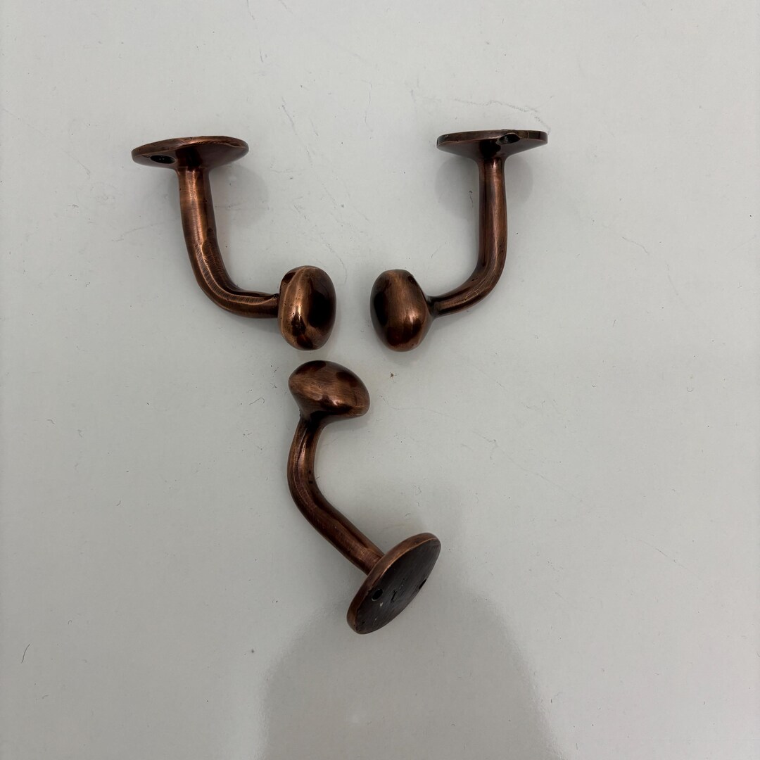 Solid Copper Hooks | Handmade Antique Copper Wall Hooks | Copper Coat ...