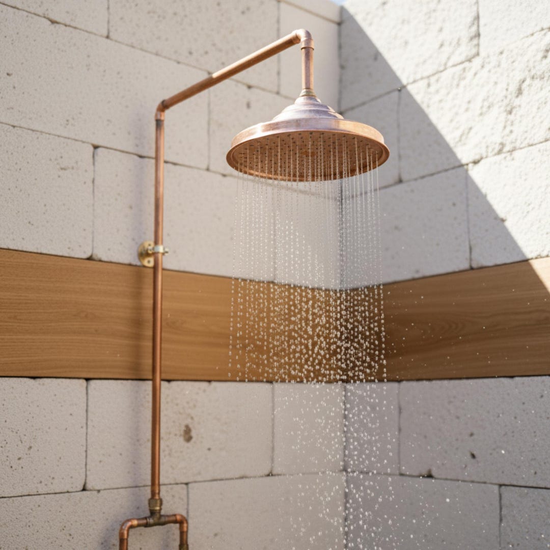 Handmade Copper Rain Shower Head – Indoor/outdoor Fixture - Etsy