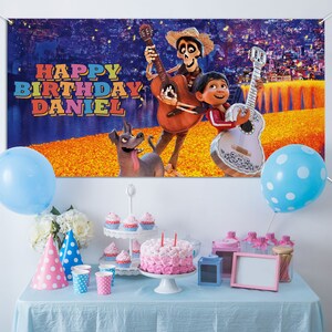 Disney Pixar Coco Birthday Party Banner Decor - Etsy