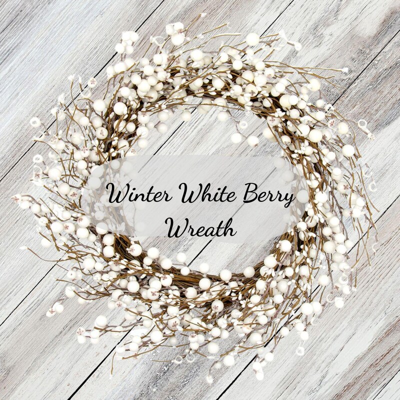 White Berry Wreath - Etsy
