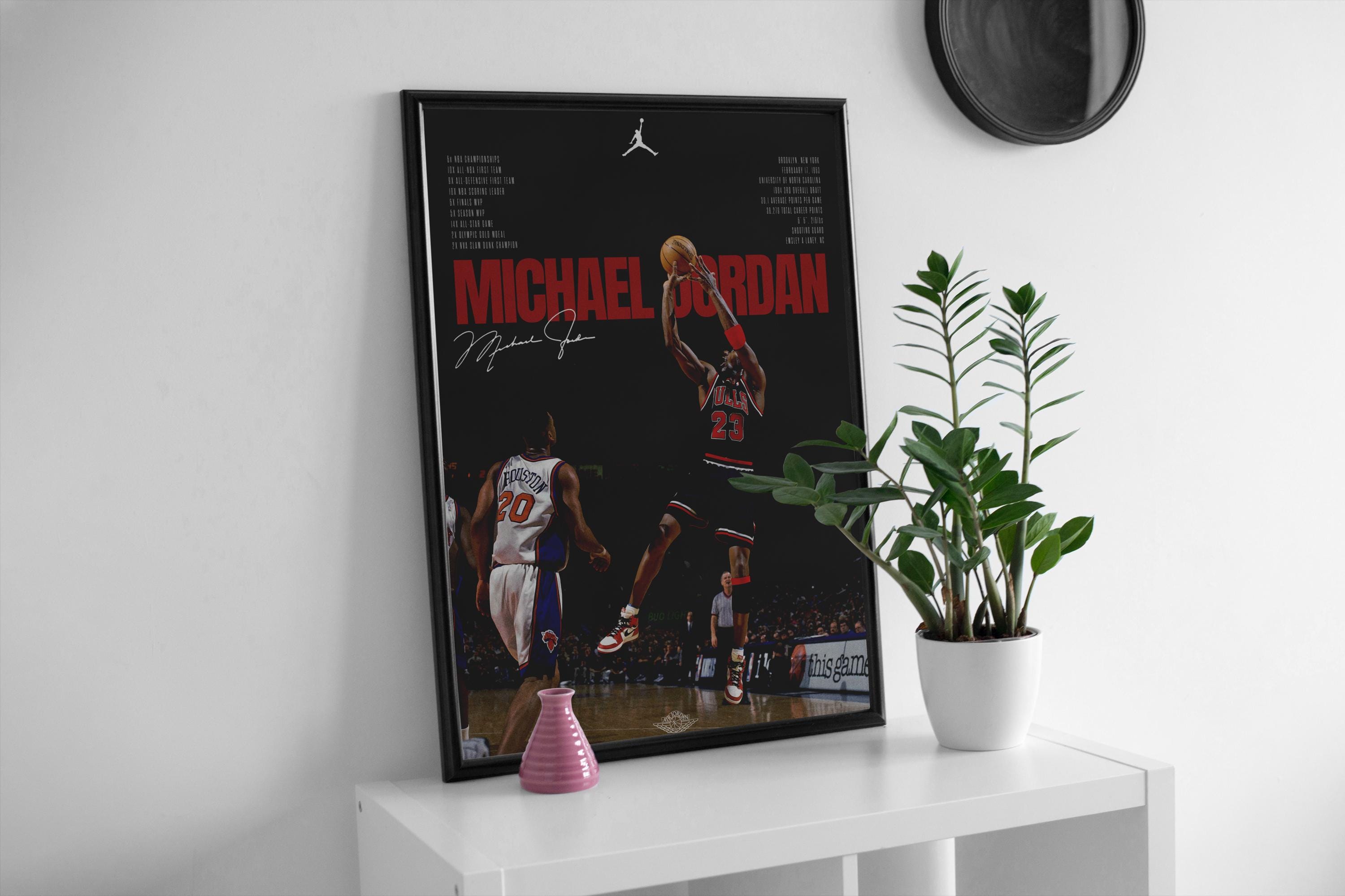 Michael Jordan A3 Poster, Basketball Wall Art, Sports Memorabilia ...