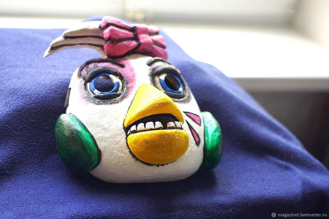 FNAF Mask, Glamrock Chica Dress-up Mask, Halloween Costume, Cosplay ...