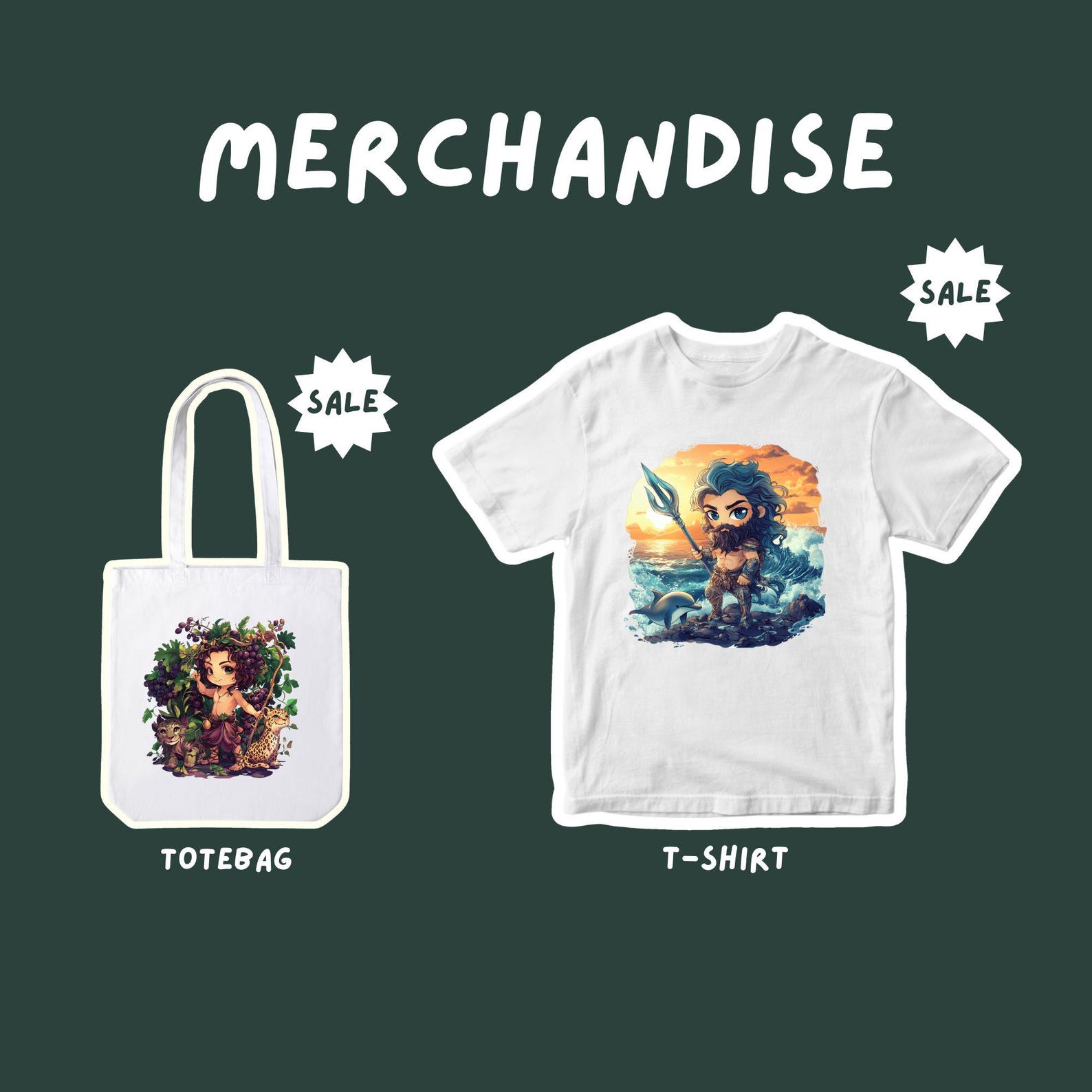 Chibi Greek Olympian Gods Clipart Bundle | 12 Cute Mythology Characters ...