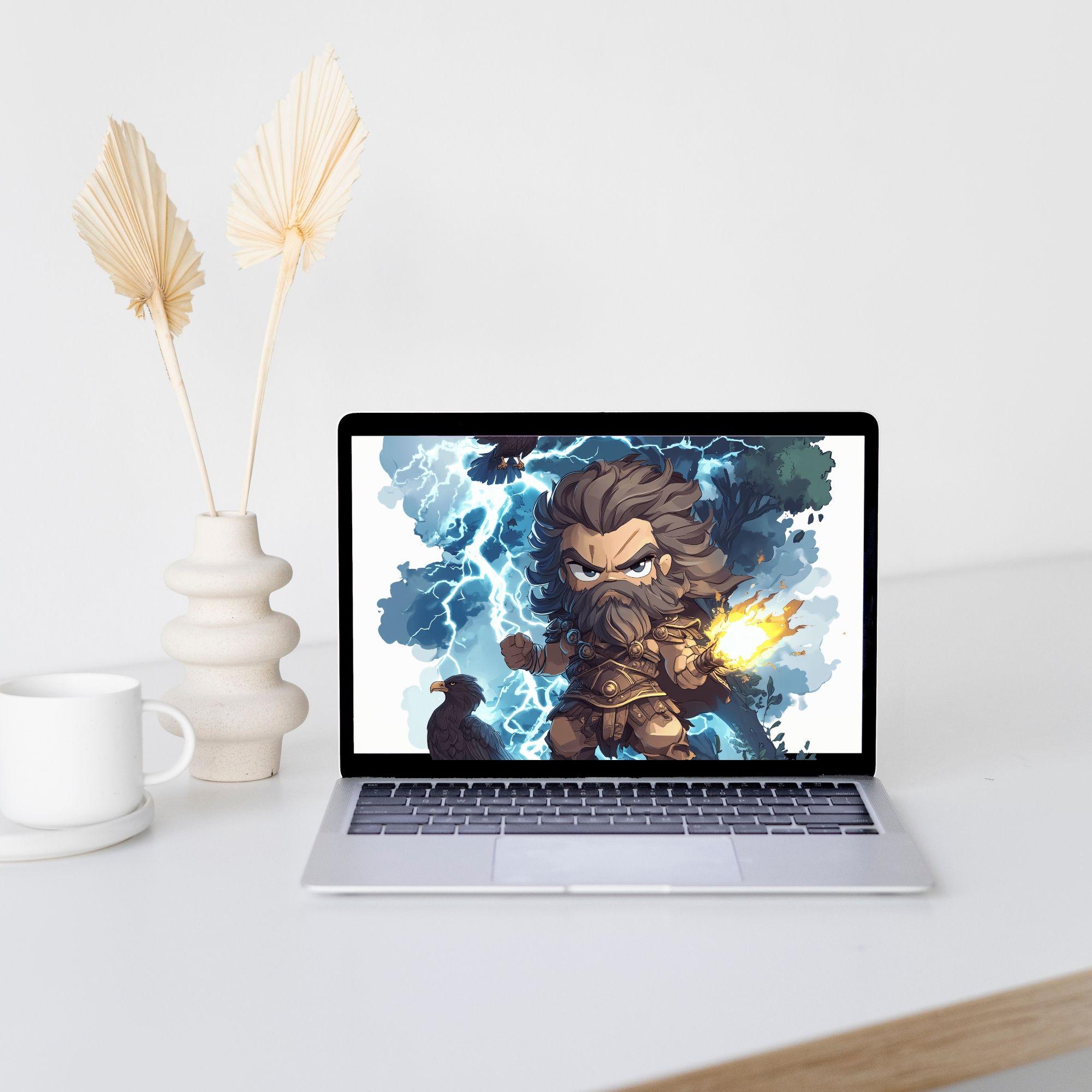 Chibi Greek Olympian Gods Clipart Bundle | 12 Cute Mythology Characters ...